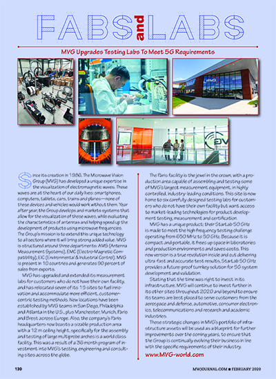 Fabs and Labs: Microwave Vision Group (MVG) | 2020-02-12 | Microwave ...
